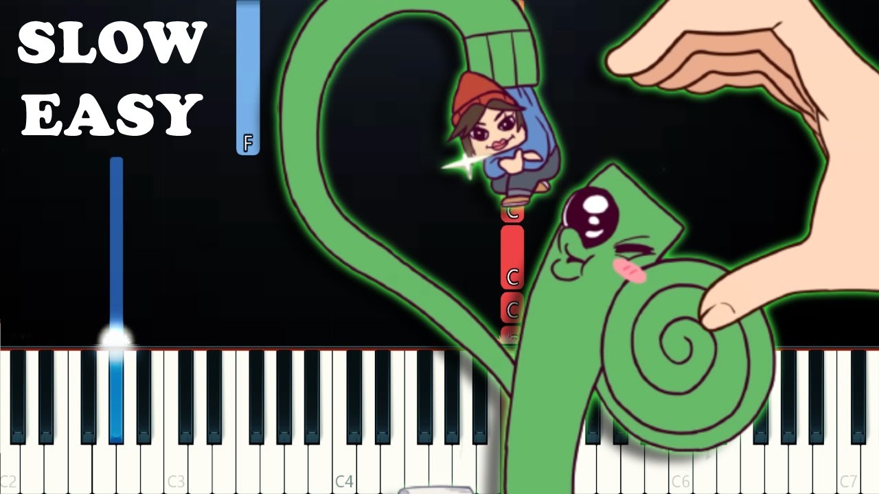 Rainbow Friends Finger Heart - Fancy Refill Meme (SLOW EASY PIANO ...