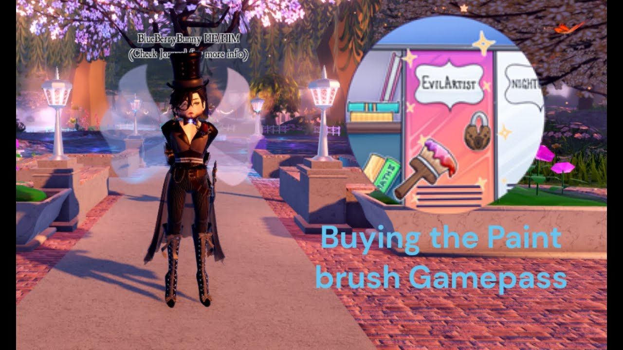Buying the Paint brush Gamepass + the stickers Gamepass in Roblox Royal ...