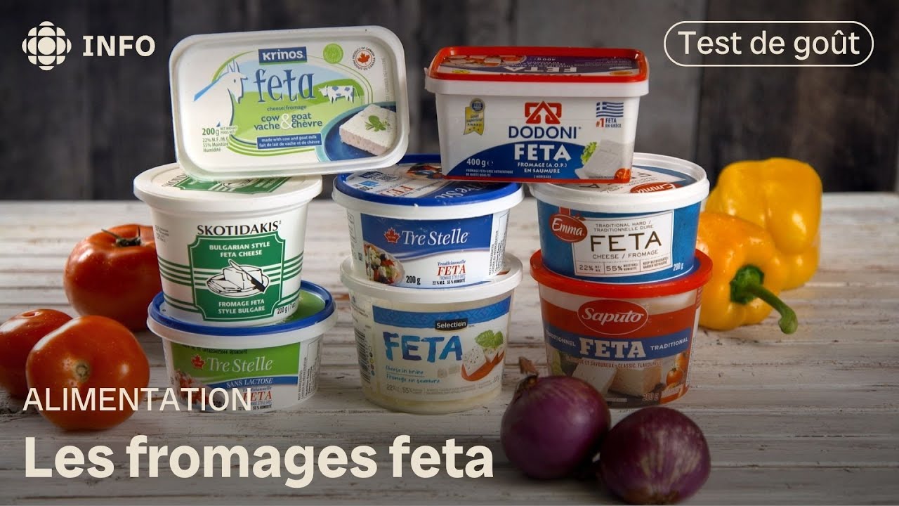 Un test de goût de fromages feta | L'épicerie - YouTube