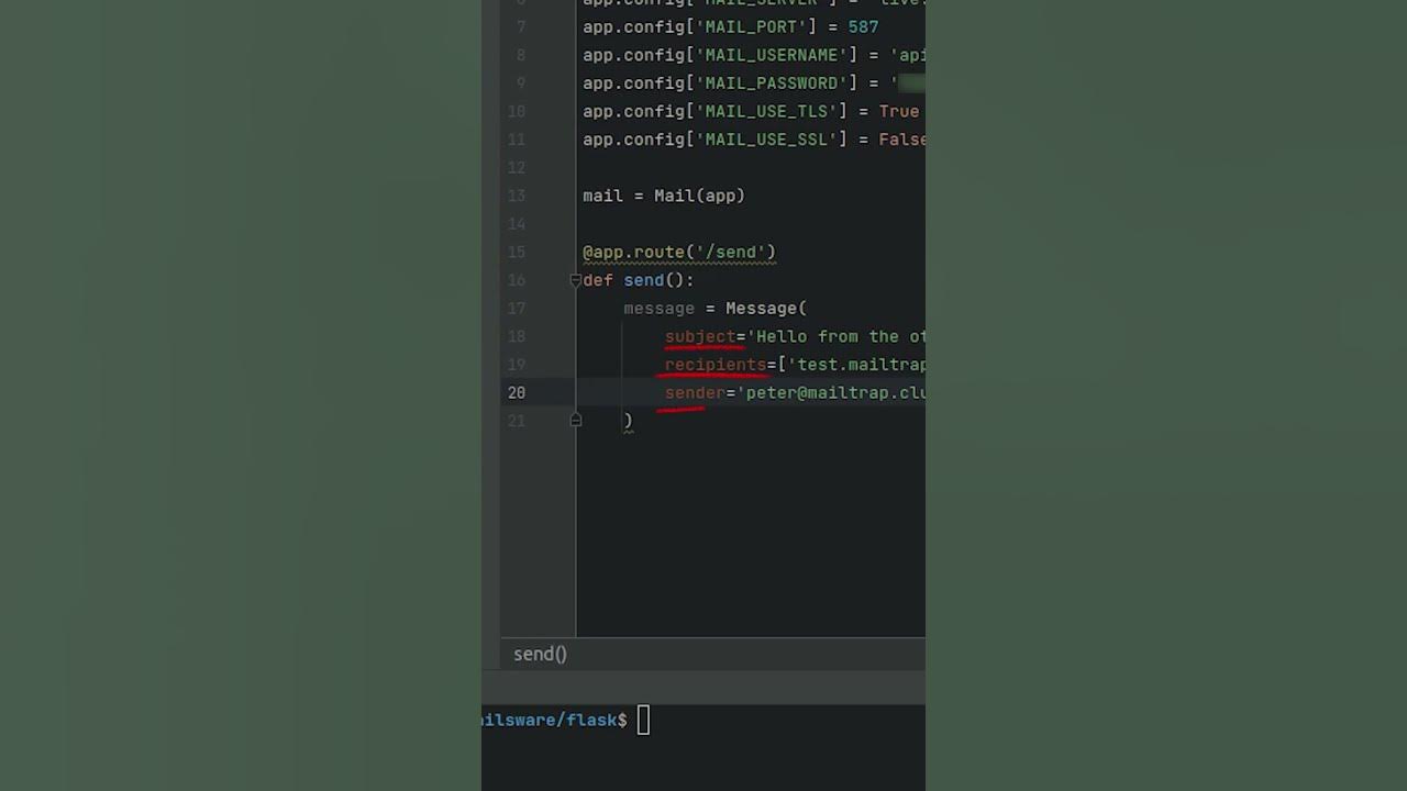 [WEB DEVELOPMENT HACKS] Emails in Flask | Tutorial by Mailtrap - YouTube