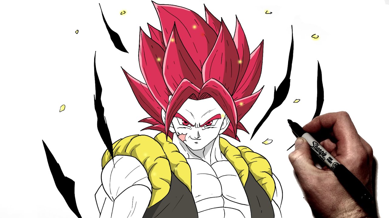 How To Draw Shallet SSJ God | Step By Step | Dragon Ball - YouTube