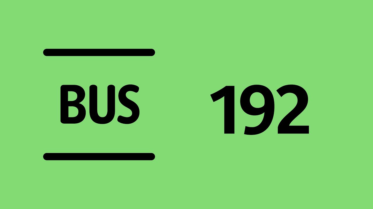 Bus 192, direction: Marché International de Rungis, par Marée - YouTube