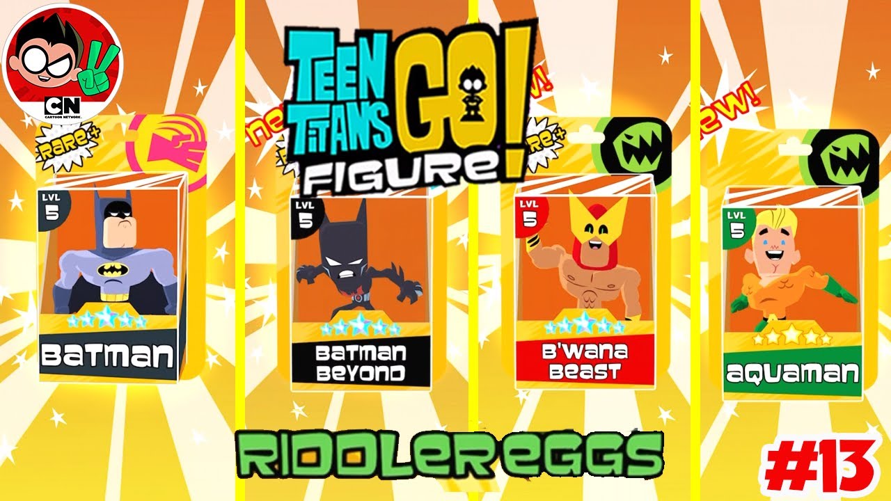 Teen Titans GO Figure! 2 - Open Riddler Eggs and Got Golden Lucky Egg ...