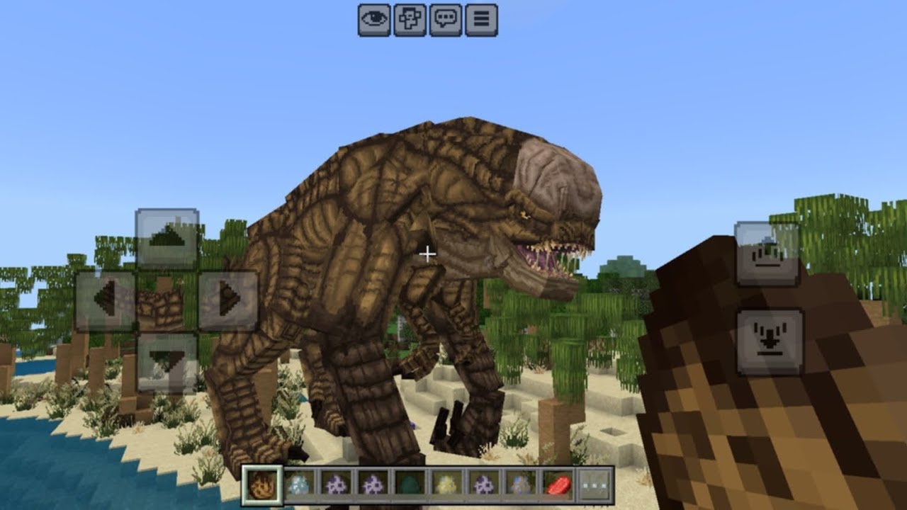 Jurassic World Rebirth ADDON in Minecraft PE - YouTube