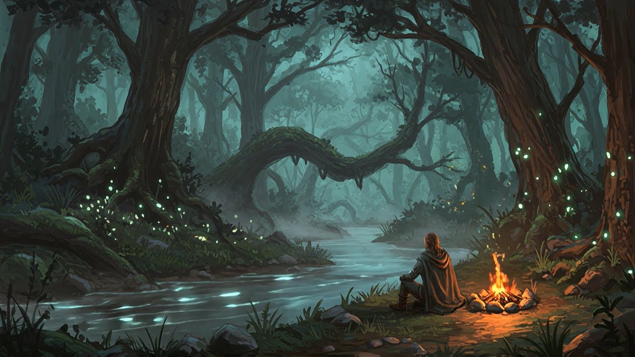 Enchanted Forest River | Medieval Fantasy Music & Ambience for Writing ...