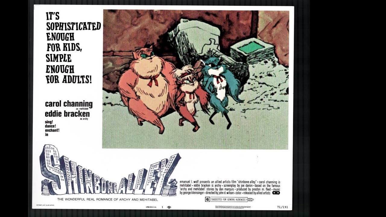 "Shinbone Alley" (1970) - YouTube