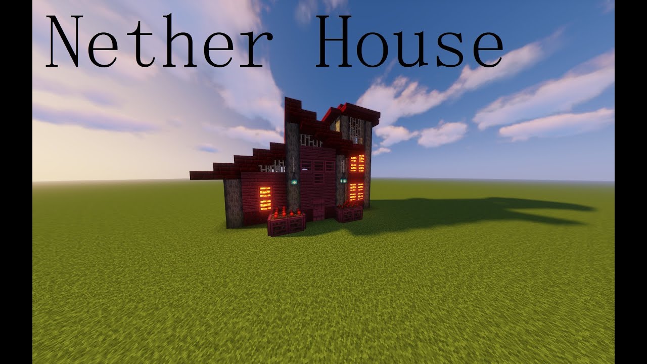 How to build a Crimson Wood Nether House - YouTube
