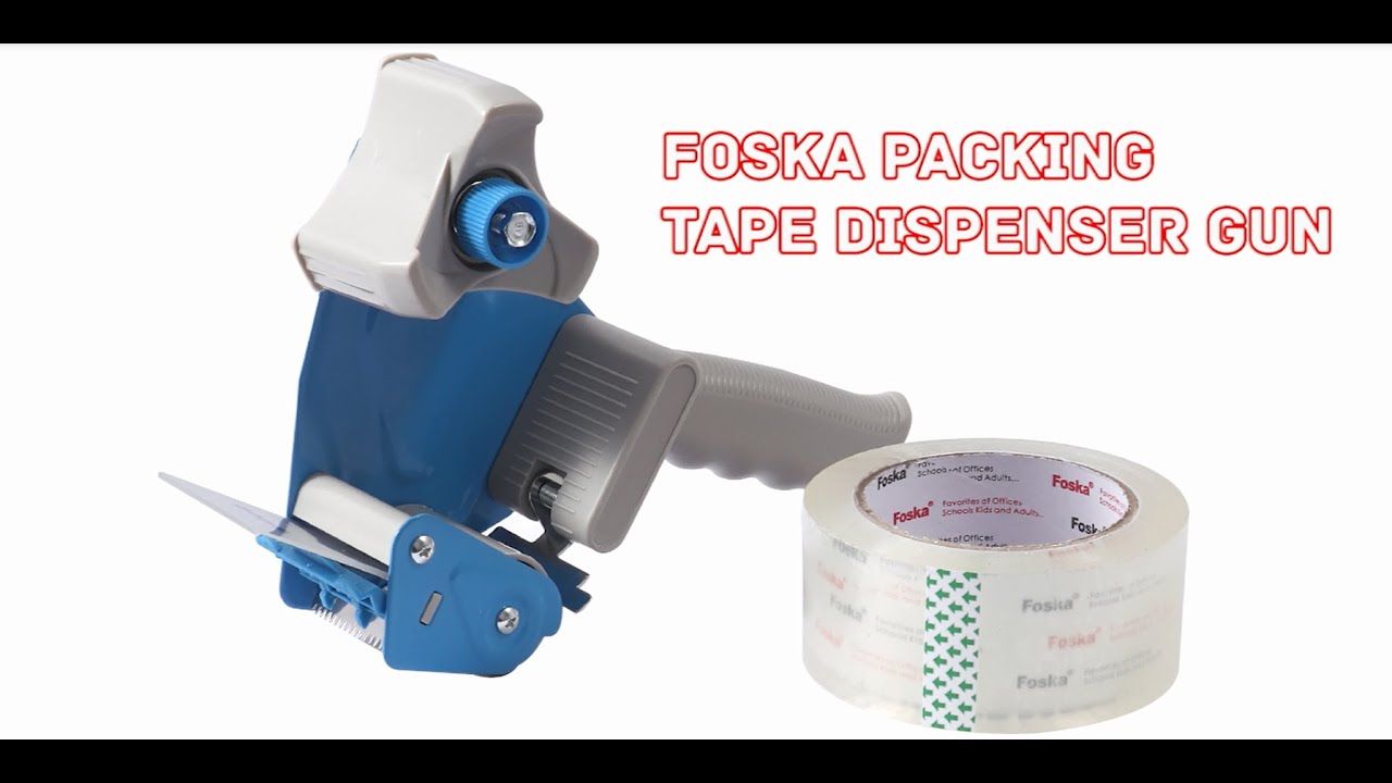 Foska 2 Inches Plastic Packing Tape Dispense T15008 - YouTube