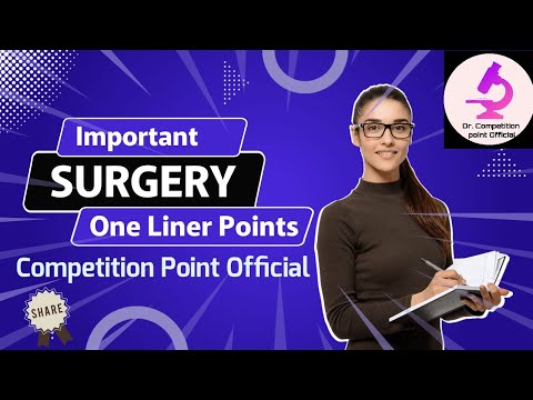 Surgery One Liner Points - YouTube