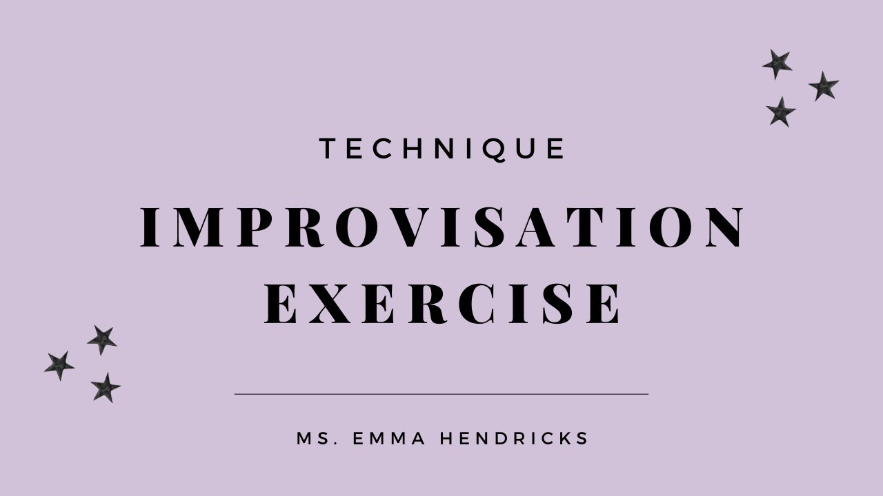Technique Improvisation Exercise - YouTube