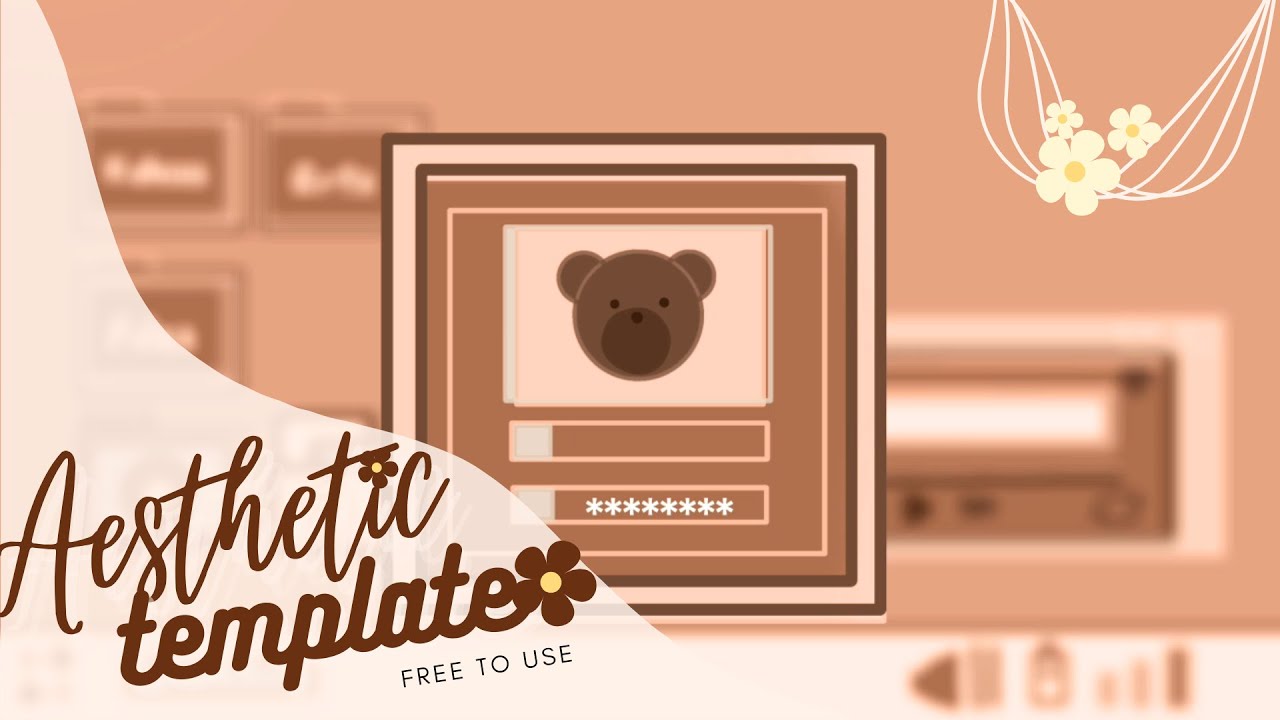 (free to use) cute computer themed template - YouTube