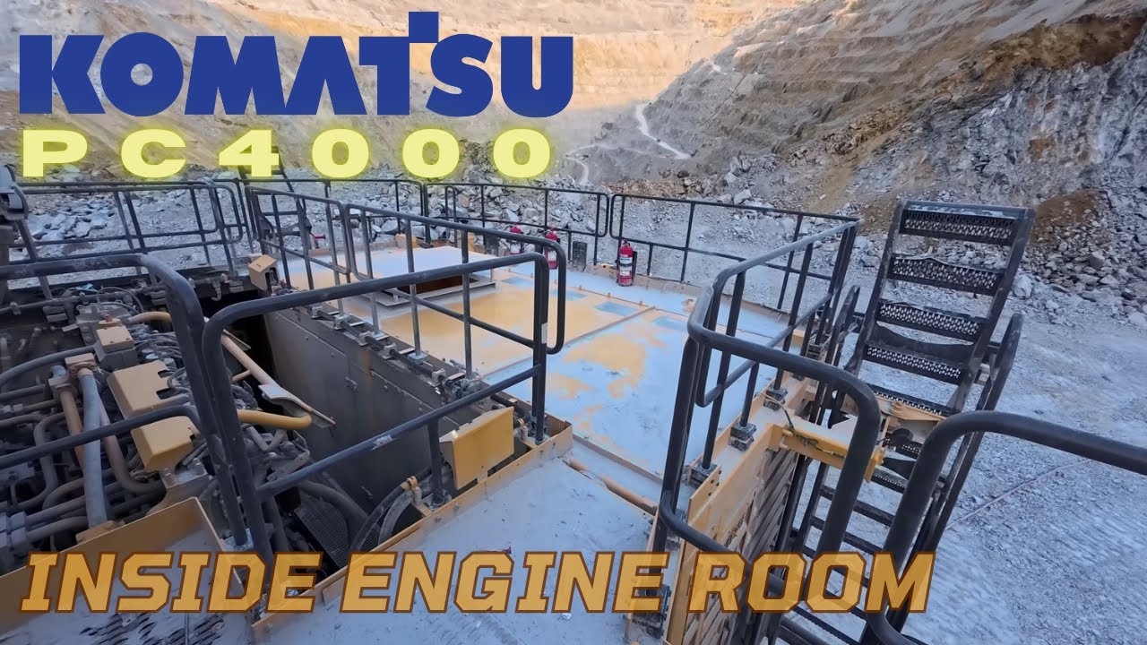 We Stepped Inside the Engine Room of a Komatsu PC4000 Excavator - YouTube