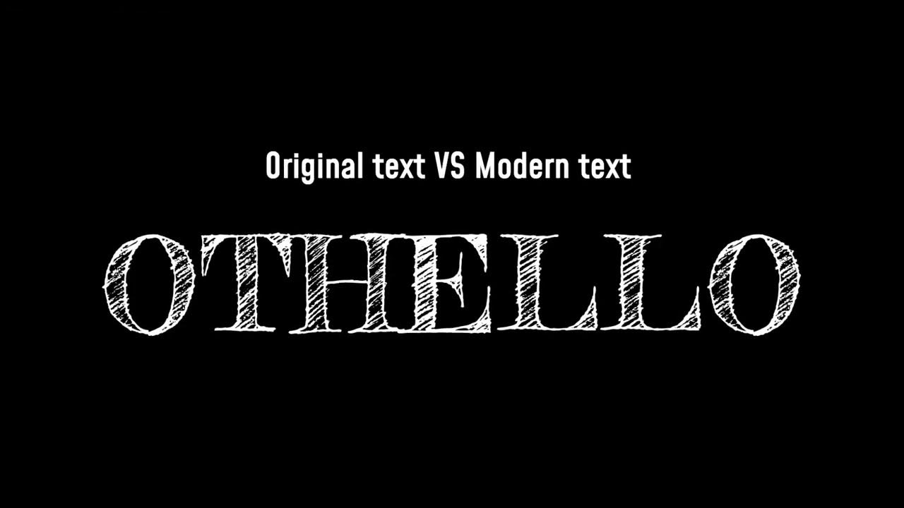 Othello Act 1 Scene 1 || Shakespeare || Original text VS Modern text ...