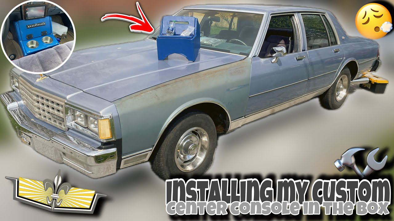 Placing the Custom Center Console I Made in the Box Chevy - YouTube