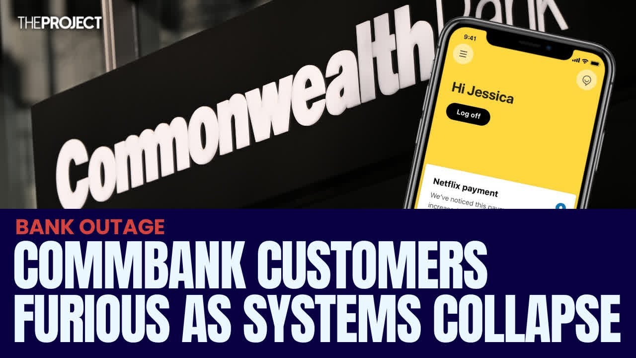 Commbank Customers Furious As Systems Collapse - YouTube