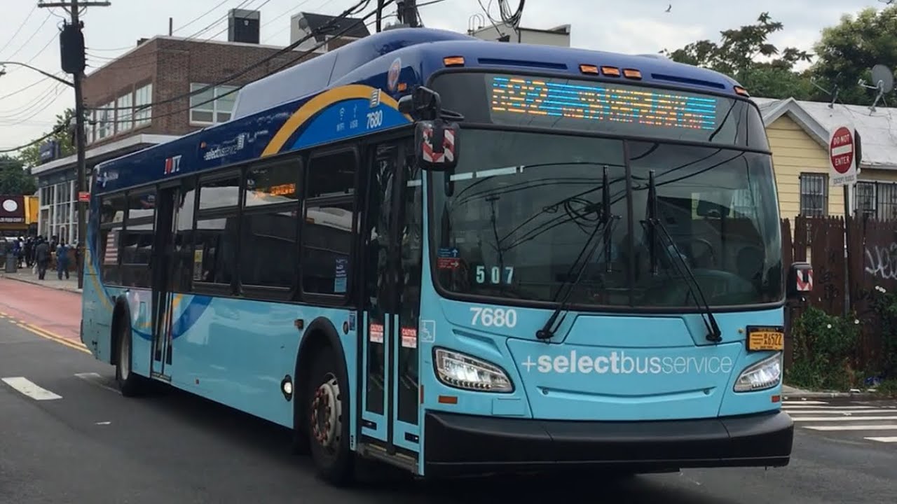 MTA NYC Bus New Flyer XD40 #7680 B82-SBS - YouTube