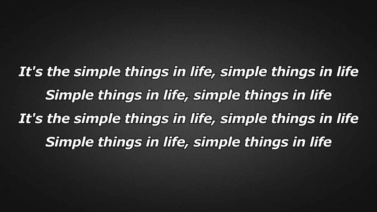 Nas - Simple Things (Lyrics) - YouTube