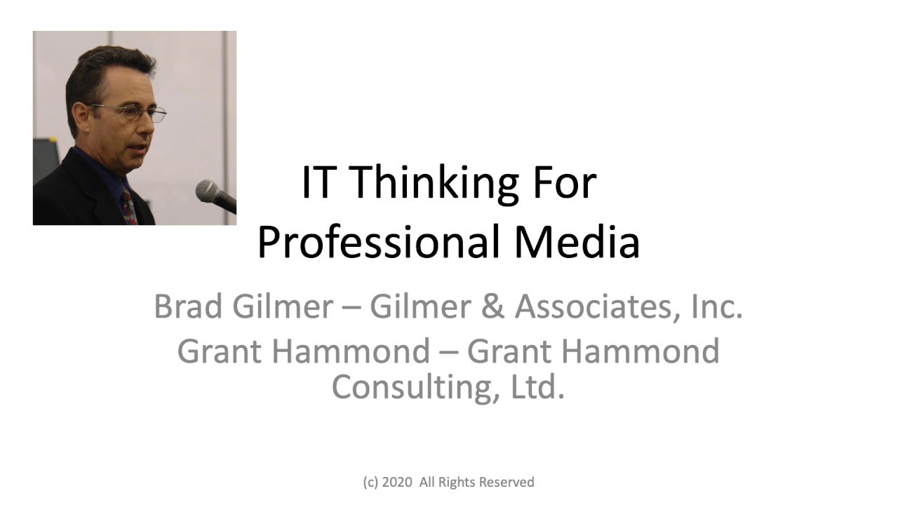 IT Thinking for Professional Media and The Dynamic Media Services ...