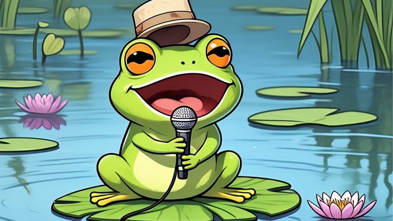 The Jumping Frog | Happy Hopping Frog | Hop, Hop, Little Frog song for ...