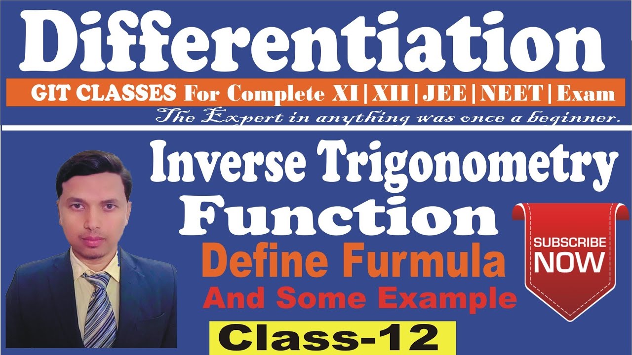 Differentiation ||Inverse Trigo function|| class 12||GIT CLASSES| |JEE ...