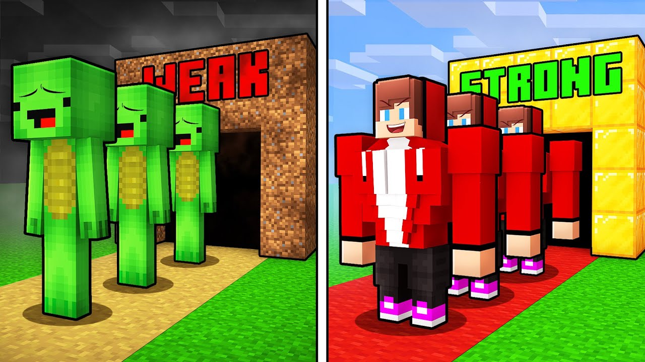 Mikey vs JJ Bodybuilder Army Survival Battle in Minecraft (Maizen ...