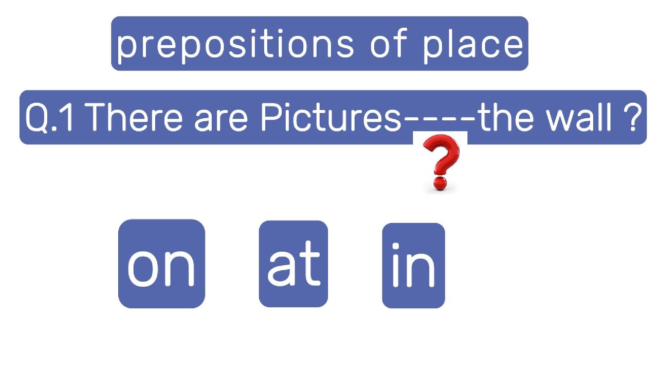 Prepositions of Place - IN /ON/AT - YouTube