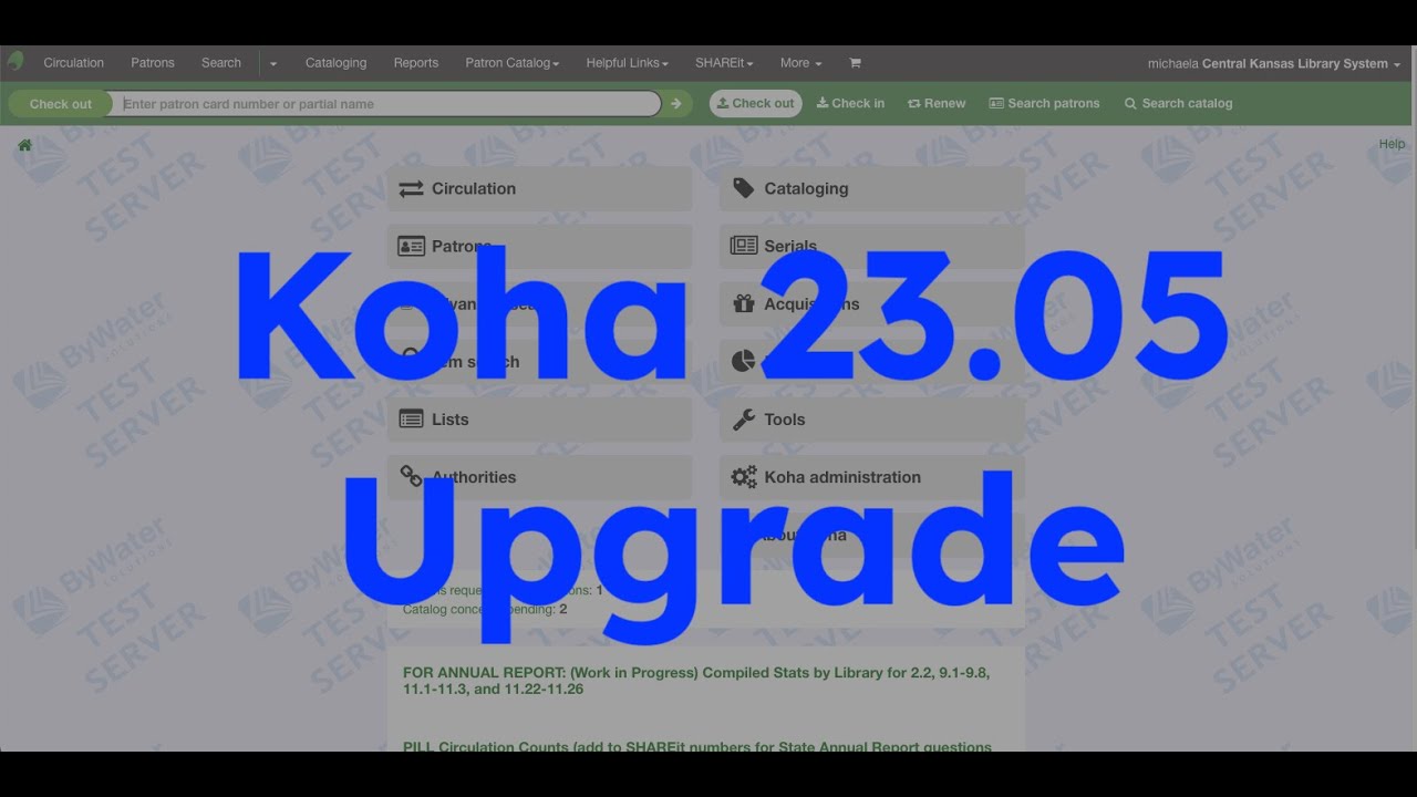 Koha 23.05 Upgrade: Highlights - YouTube