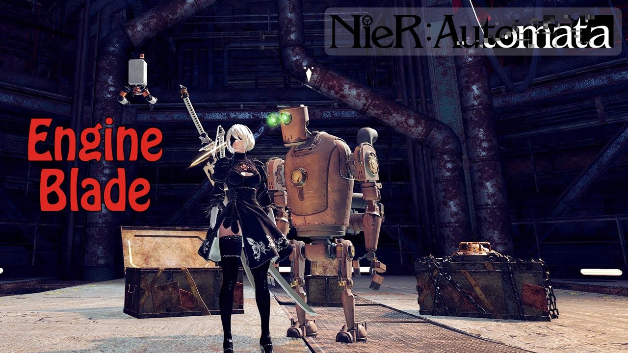 Where to Find the Engine Blade - NieR Automata (PC) - YouTube