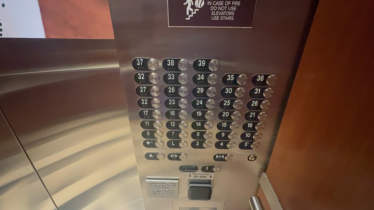 700 FPM Otis Elevonic 411 Elevators at Hilton Grand Vacations Club on the Las Vegas Strip [Tower ...