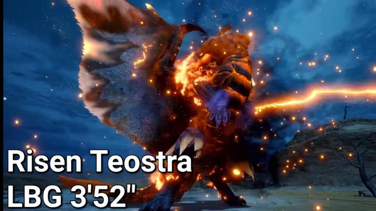 Risen Teostra 3'52" LBG solo [Switch]: Monster Hunter Rise Sunbreak ...