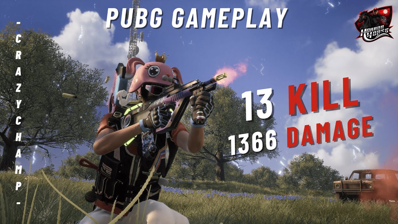 PUBG GAMEPLAY : 13 KILL 1300+ Damage IN RANKED SS 33 - YouTube