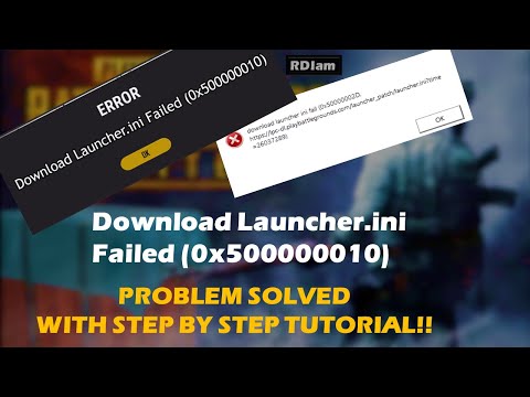 Download Launcher.ini Failed (0x500000010) Fixed | Pubg Pc Lite Error | RDIam