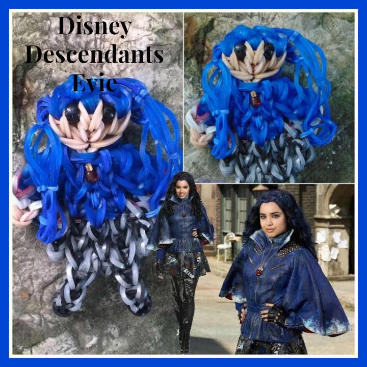 Rainbow Loom Disney Descendants Evie Tutorial - YouTube