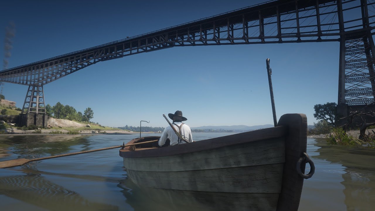 Red Dead Redemption 2 | Rowboat Coastline Tour | Video Game Ambience ...