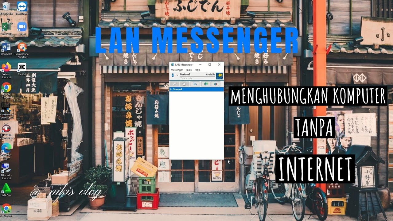 Menghubungkan Komputer dengan LAN Messenger (Cara atur Ip Addres dan Install aplikasi LAN ...