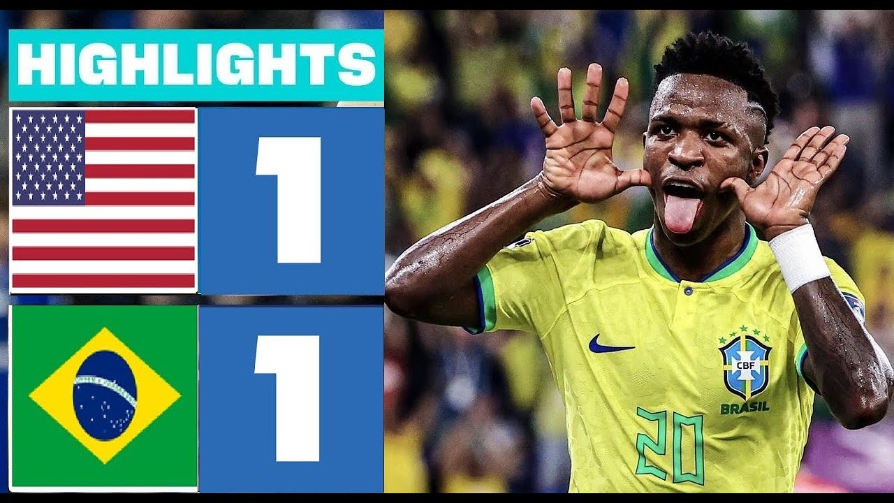 🔴 Final Score Result USA vs Brazil ⚽12/06/2024 International Friendly ...