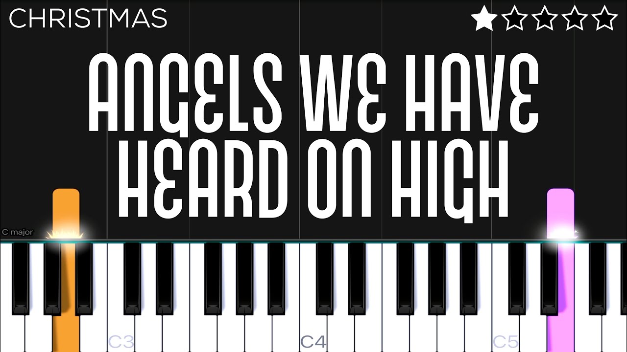 Christmas - Angels We Have Heard On High | EASY Piano Tutorial - YouTube