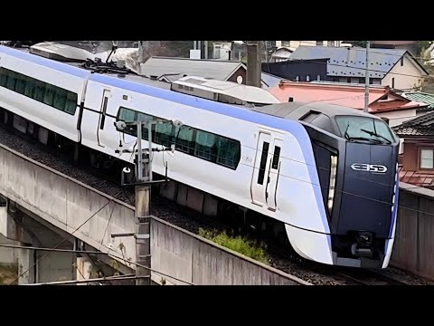E353系あずさ岡谷カーブを駆け抜ける#e353系 - YouTube