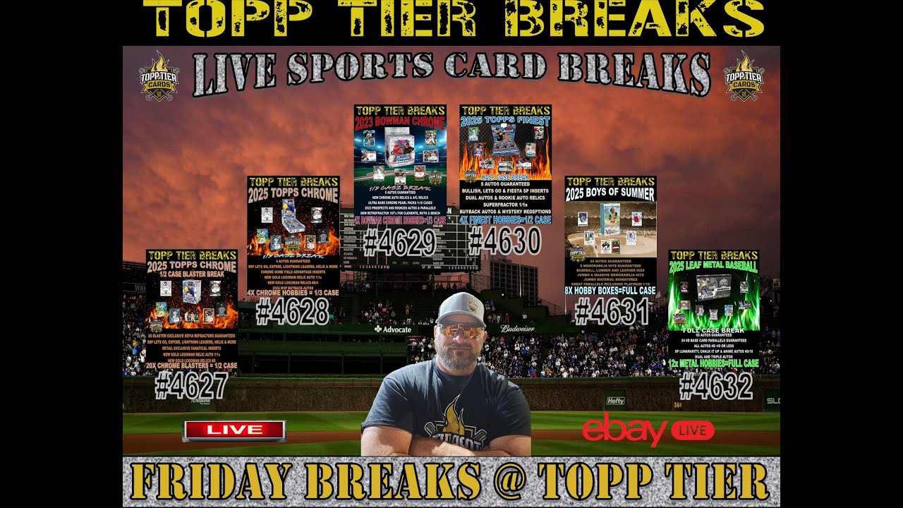 FRIDAY CASE BREAKS AT TOPP TIER WITH JAMES - JOIN FOR HUGE HITS AND ...