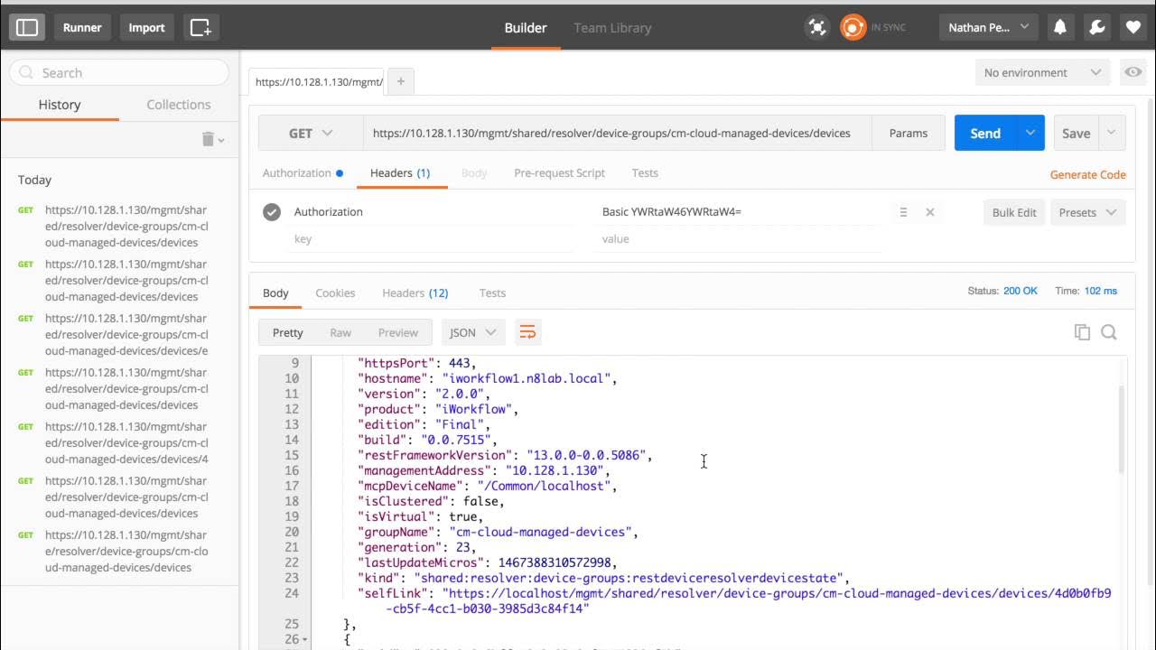 F5 iWorkflow 201 - Episode #01 - Introducing the iControl REST API - YouTube