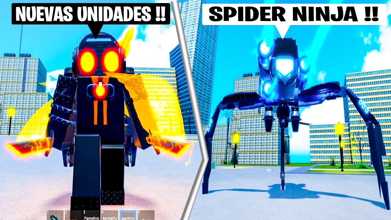 LAMPHEAD, UPGRADED STRIDER y NINJA BOOMBOX WOMAN !! Roblox Skibidi ...