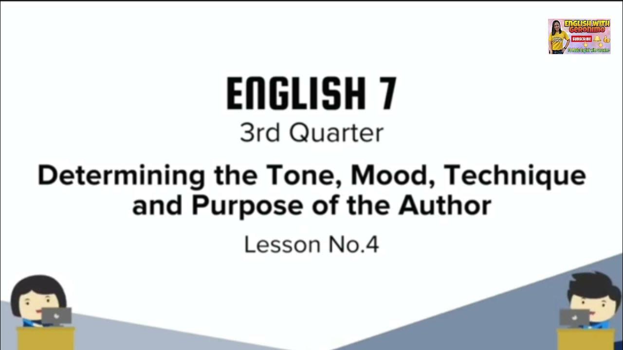 Determining the Tone, Mood, Technique and Purpose of the Author - YouTube