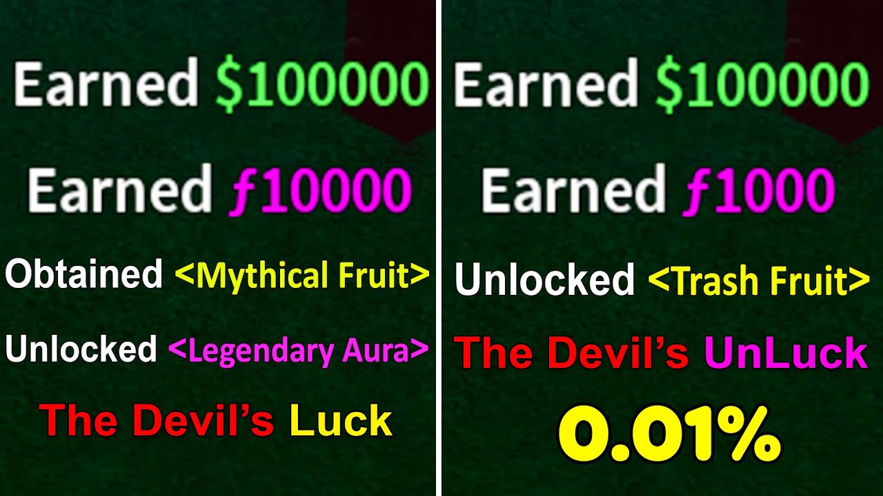 Devil's Luck vs Devil's Unluck be like... Part 2 (Blox Fruits) - YouTube