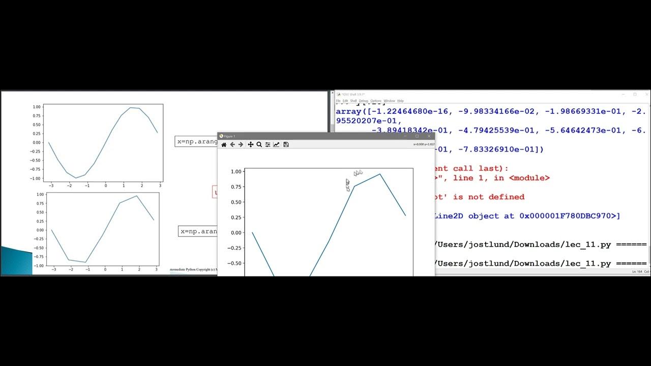 Intermediate Python A3 2022 Week 6 Lecture 1 - YouTube