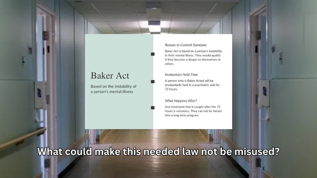 A detailed look at how the needed Florida Baker Act to help those in ...