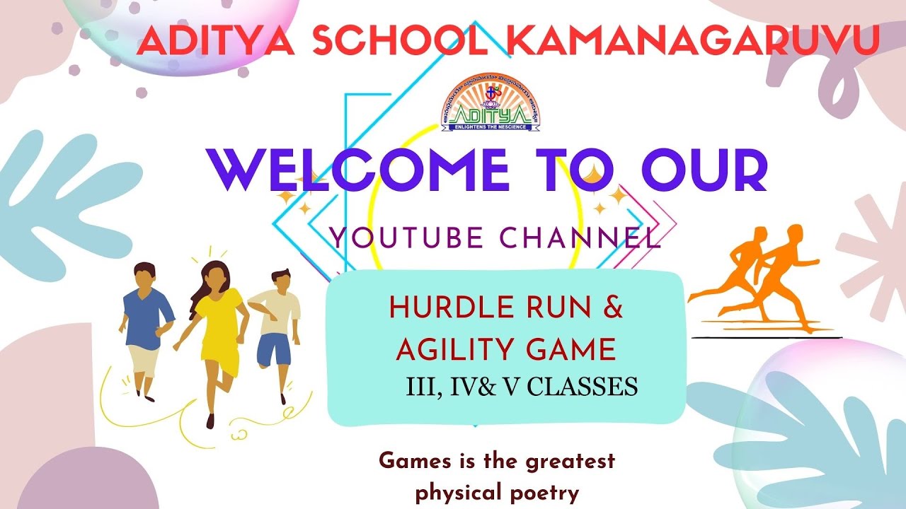 ADITYA SCHOOL KAMANAGARUVU AMP1-Games(Hurdle Run & Agility Game) - YouTube