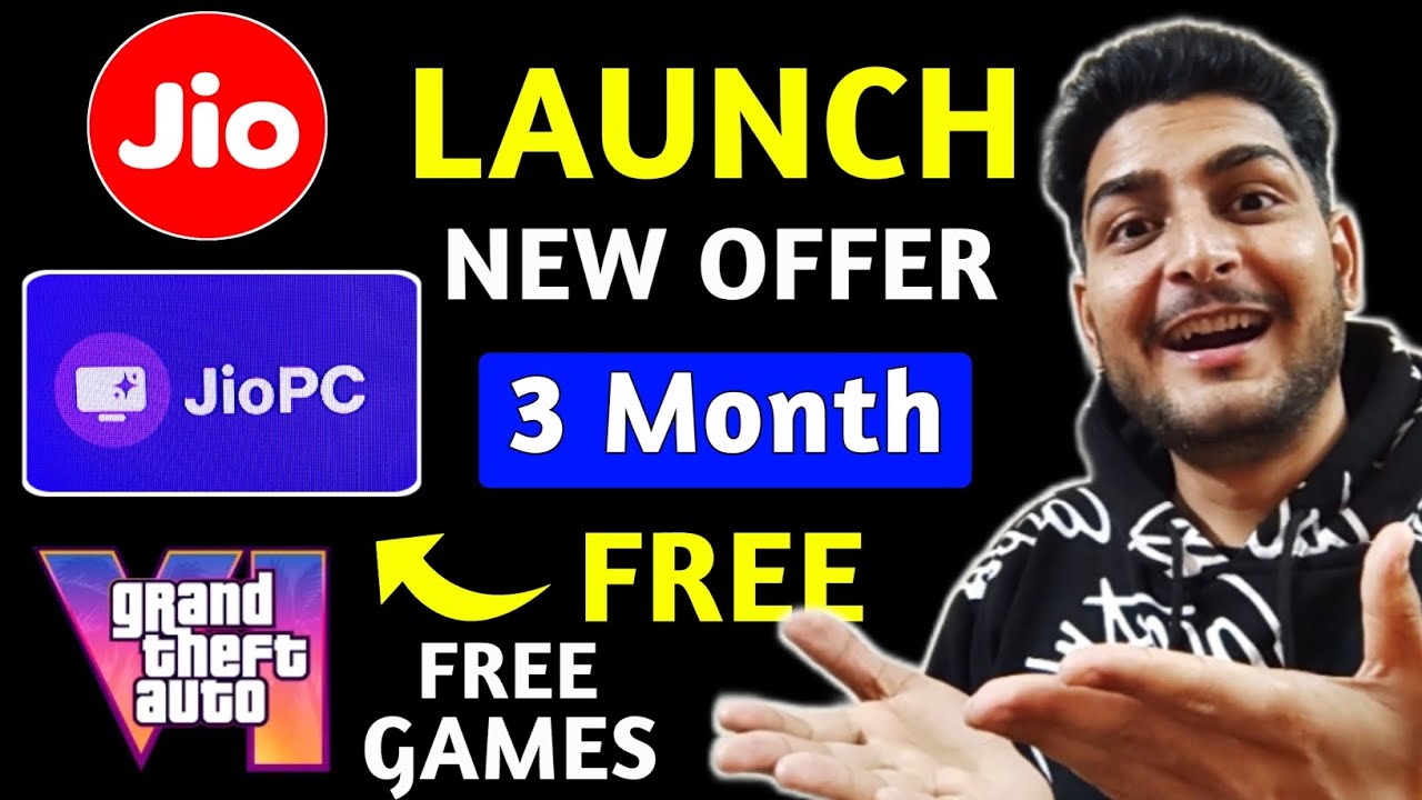 Jio Launch Jio Pc | AirFiber user's Free 3 Month's| Free Games - YouTube