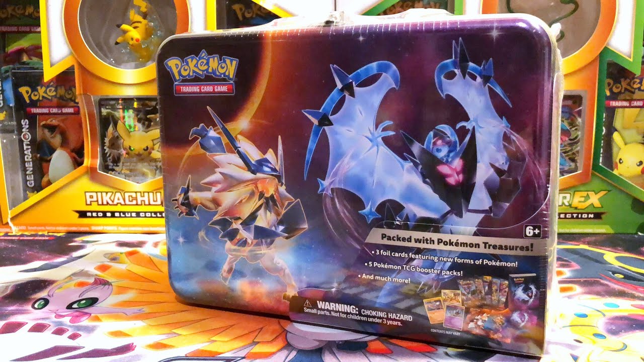 Opening the Spring 2018 Ultra Prism Collectors Chest Tin - Pokemon ...