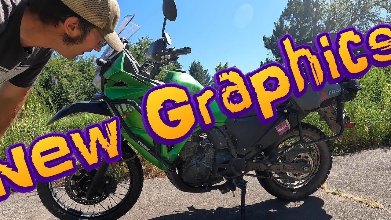 New Graphics for my KLR 650! How to Wrap Yours! - YouTube