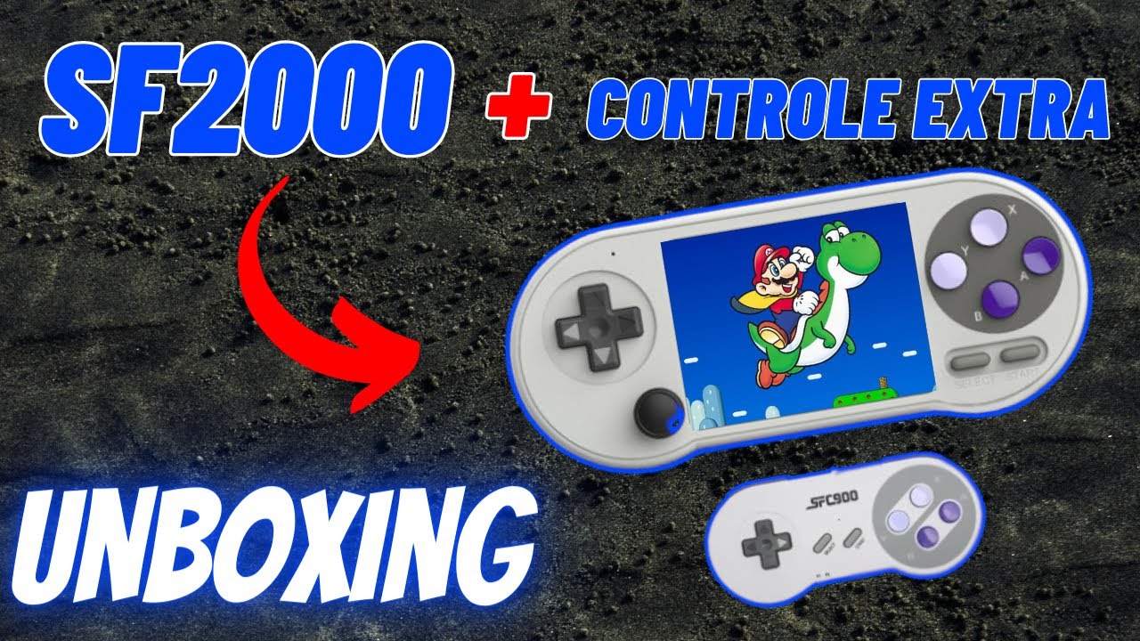 SF2000 já era bom, com um controle adicional é ainda melhor UNBOXING e ...